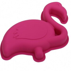 Flamingo Silicone Baking Mold, 13-Inch Flamingo Cake Pan Cheese Cake Jelly Pudding Muffin Pizza Pie Flan Tart Bread Bakeware Pastry Baking Mold (Random Color)