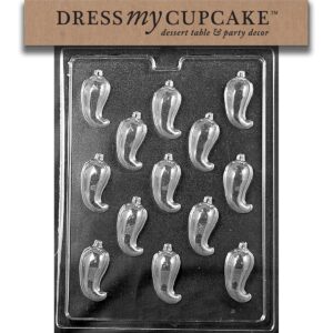 dress my cupcake chocolate candy mold, chili pepper