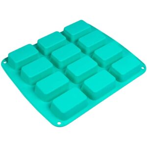 webake brownie pan silicone mini loaf pan, rectangular bar mold for cornbread, soap, candy, bread baking, butter, granola snacks, keto fat bomb and energy bar(lfgb standard)