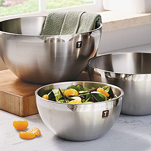 Tramontina Double Wall Stainless Steel Mixing Bowls (3-Pack)