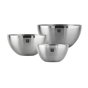 Tramontina Double Wall Stainless Steel Mixing Bowls (3-Pack)