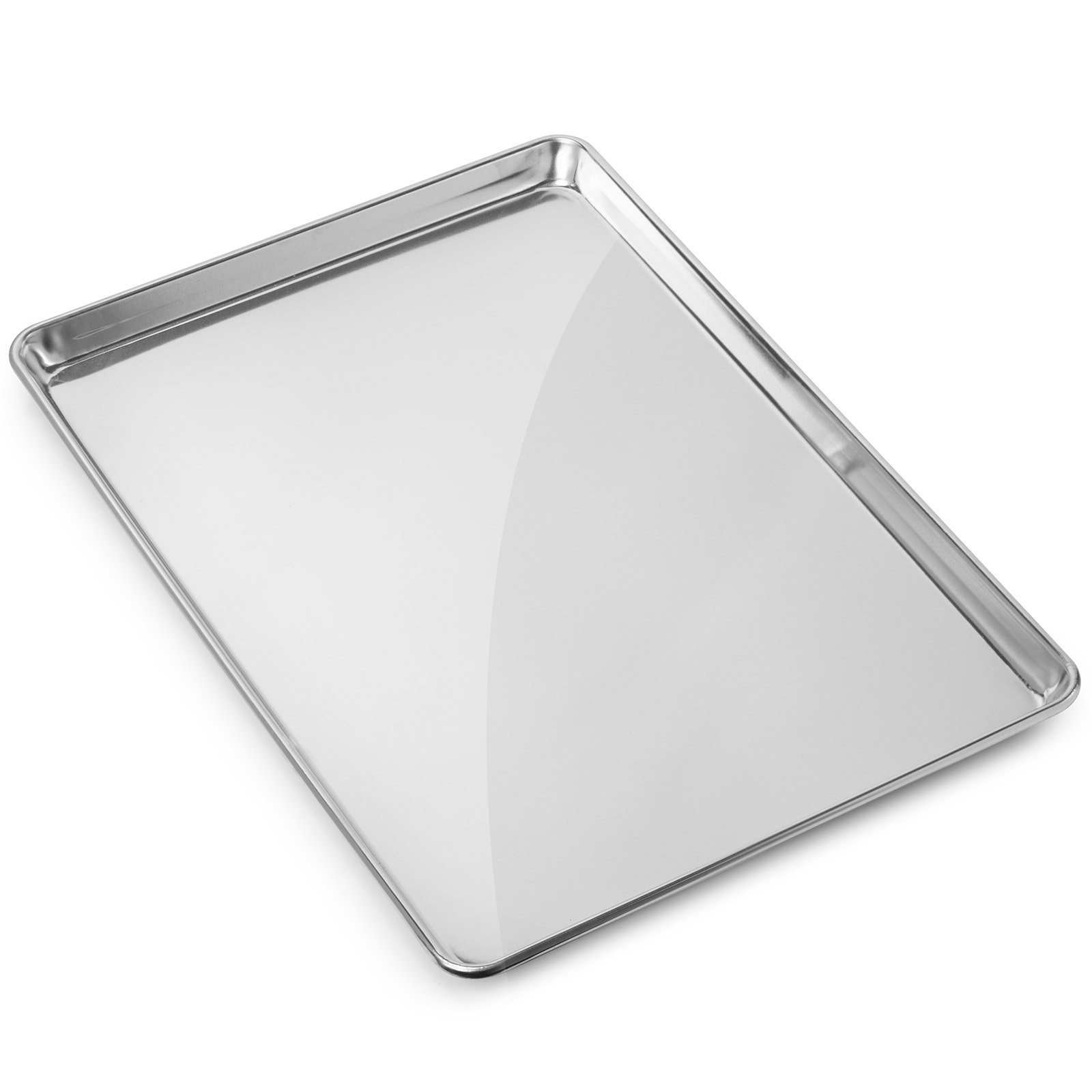 GRIDMANN 18" x 26" Commercial Grade Aluminum Cookie Sheet Baking Tray Pan Full Sheet - 6 Pans