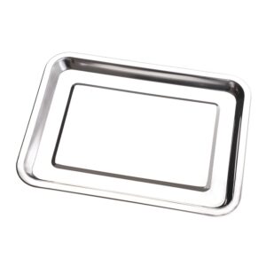 thinkorb toaster oven pans stainless steel baking tray compatible with cuisinart air fryer toaster oven toa-60 and toa-65, cookie & bread baking sheet pan (12.4x10.06 inch)