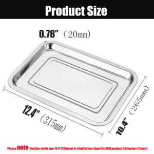 Thinkorb Toaster Oven Pans Stainless Steel Baking Tray Compatible with Cuisinart Air Fryer Toaster Oven TOA-60 and TOA-65, Cookie & Bread Baking Sheet Pan (12.4x10.06 inch)