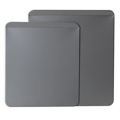 G & S Metal Products Company OvenStuff Nonstick Cookie Slider Baking Sheets, Set of 2, Gray