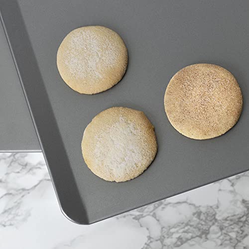 G & S Metal Products Company OvenStuff Nonstick Cookie Slider Baking Sheets, Set of 2, Gray