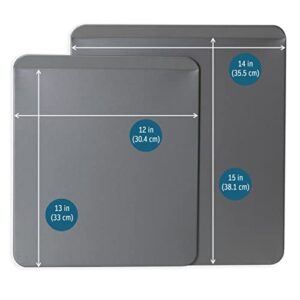 G & S Metal Products Company OvenStuff Nonstick Cookie Slider Baking Sheets, Set of 2, Gray