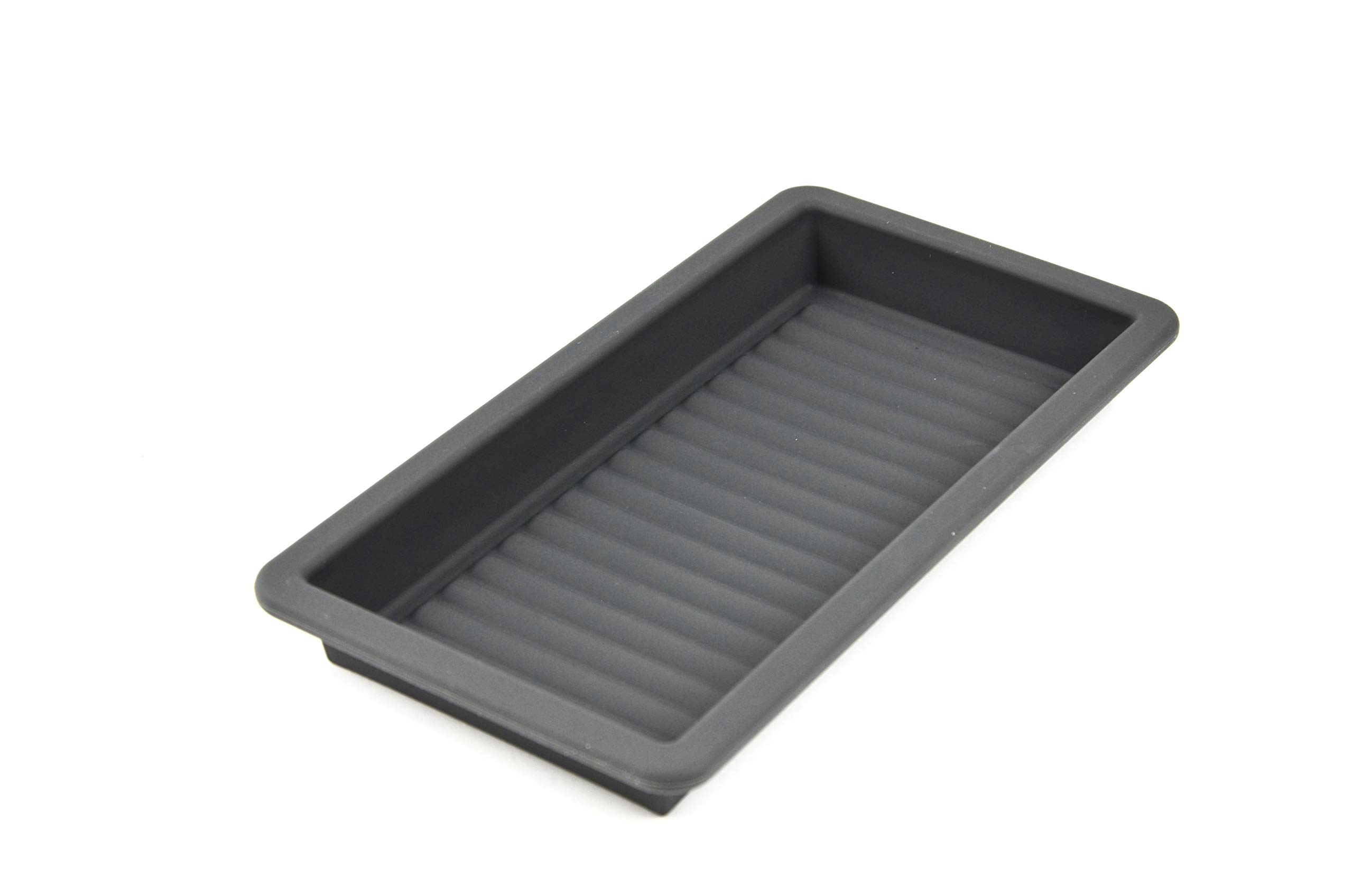 Gear Gurus Baking Pan Dividers - Silicone Baking Trays, Sheet Pan Cooking, Nonstick 4 Piece Set, Reinforced Rims, Ribbed Bottoms, Oven Dishwasher Safe