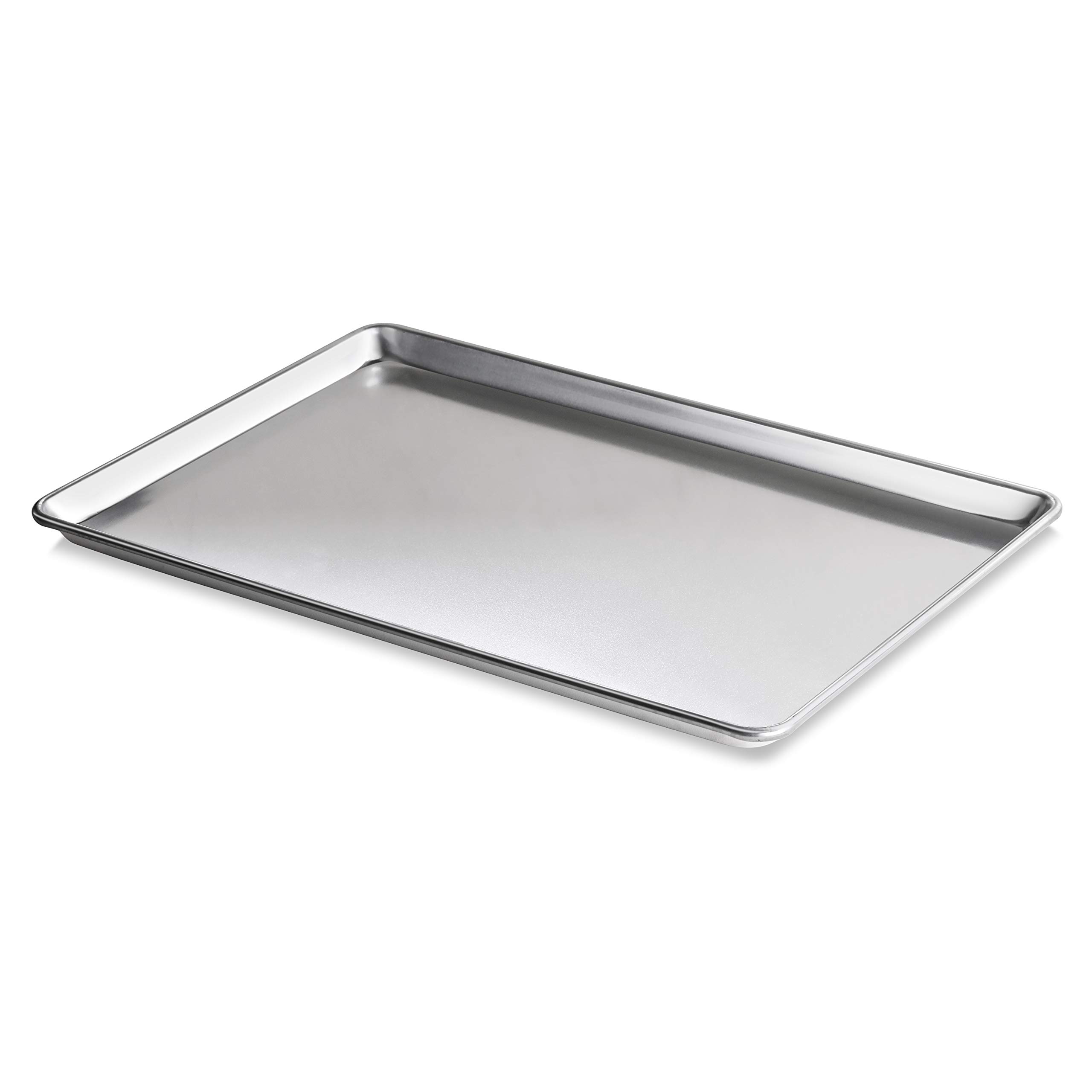 New Star Foodservice 36749 Commercial-Grade 16-Gauge Aluminum Sheet Pan/Bun Pan, 18" L x 26" W x 1" H (Full Size) | Measure Oven (Recommended)