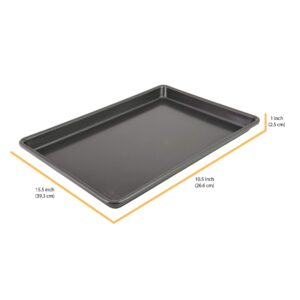 Chicago Metallic Pro Non-Stick Jelly Roll Baking Pan, 15.5-Inch, Gray