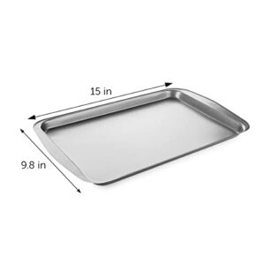 DecorRack 15 x 9.8 Inch Nonstick Baking Tray, Cookie Baking Sheet And Jelly Roll Pan, Heavy Duty Bakeware For Oven