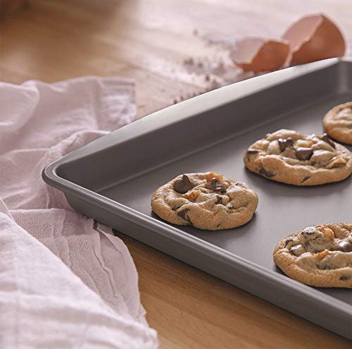 G & S Metal Products Company OvenStuff Nonstick Large Cookie Sheet Pan, Set of 2, grey