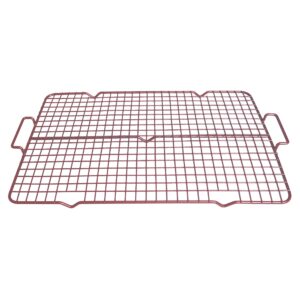 CasaWare 3pc Ultimate Commercial Weight 15 x 10 x 1-inch Cookie Sheet/Cooling Grid Set (Rose Gold Granite)