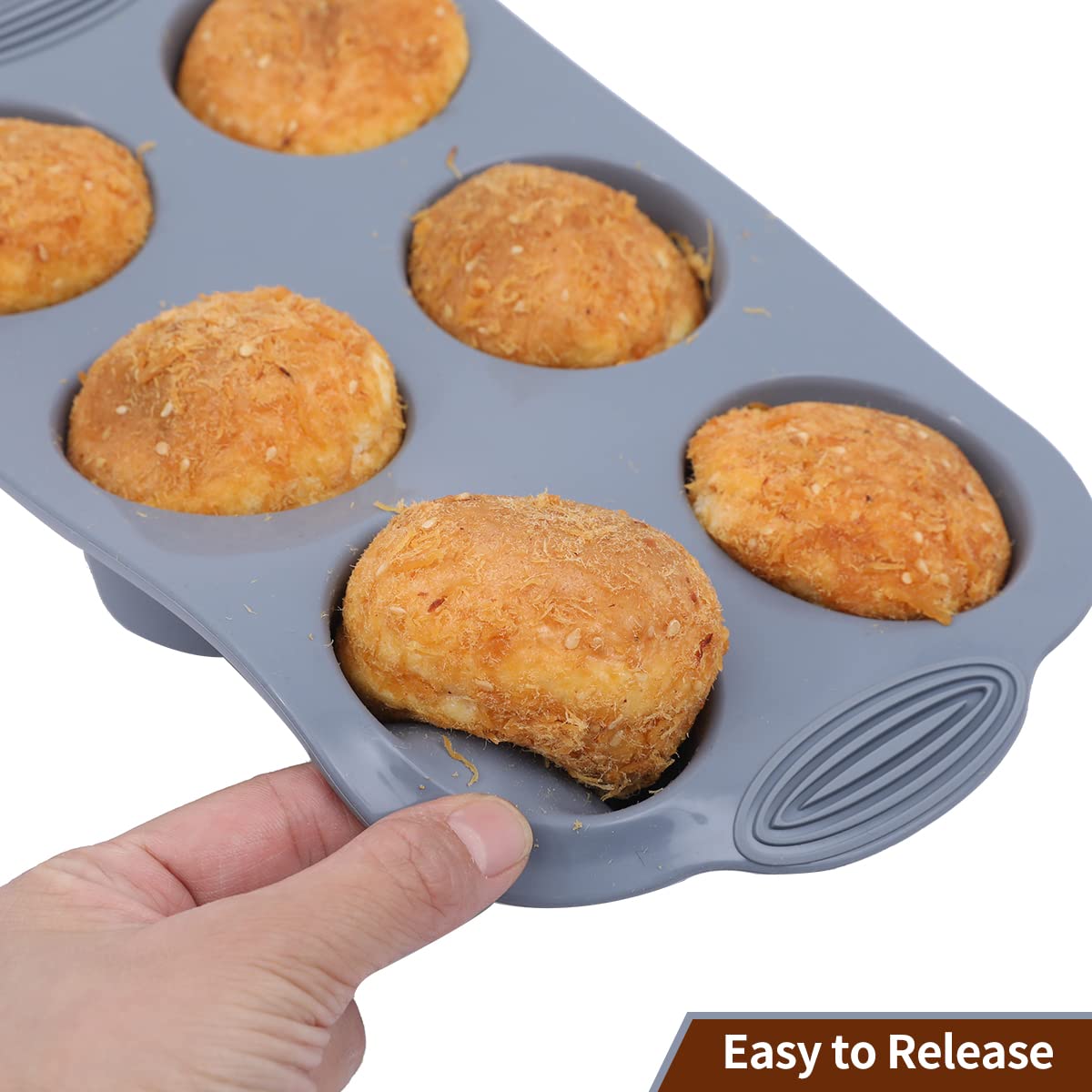 10in1 Nonstick Silicone Baking Cake Pan Cookie Sheet Molds Tray Set for Oven, BPA Free Heat Resistant Bakeware Suppliers Tools Kit for Muffin Loaf Bread Pizza Cheesecake Cupcake Pie Utensil