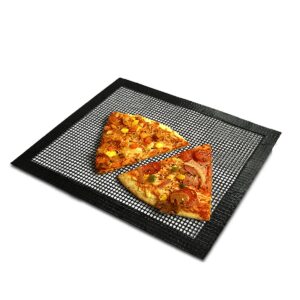 Bluedrop Baking Sheets Oven Liners Crisper Toaster Mesh Crispy Sheets Perforated PTFE Baking Liners For Pizza Non Stick Pads