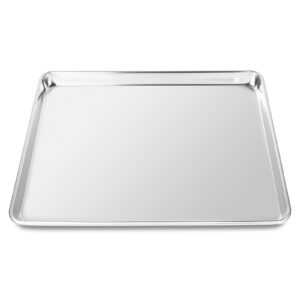 Last Confection 6 Cookie Baking Sheets 15" x 21" - Rimmed Aluminum Jelly Roll Trays - Three-Quarter Sheet Pans