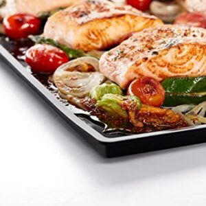 Lekue 12 by 16-Inch Non-Spill Baking Sheet, Black