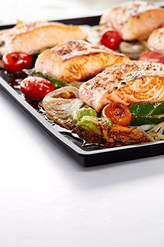 Lekue 12 by 16-Inch Non-Spill Baking Sheet, Black