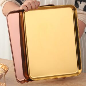 Meisha Baking Tray, Stainless Steel Baking Cookie Sheet, Rimmed Pan Baking, Non Toxic & Healthy, Mirror Finish & Rust Free, Easy Clean & Dishwasher Safe - Rainbow