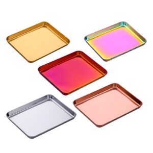 Meisha Baking Tray, Stainless Steel Baking Cookie Sheet, Rimmed Pan Baking, Non Toxic & Healthy, Mirror Finish & Rust Free, Easy Clean & Dishwasher Safe - Rainbow