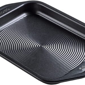 Circulon Ultimum Small Baking Tray Non Stick - Small Oven Tray, Durable Carbon Steel, Freezer & Dishwasher Safe Bakeware, Black, 29.2 x 19.8 x 2.5cm