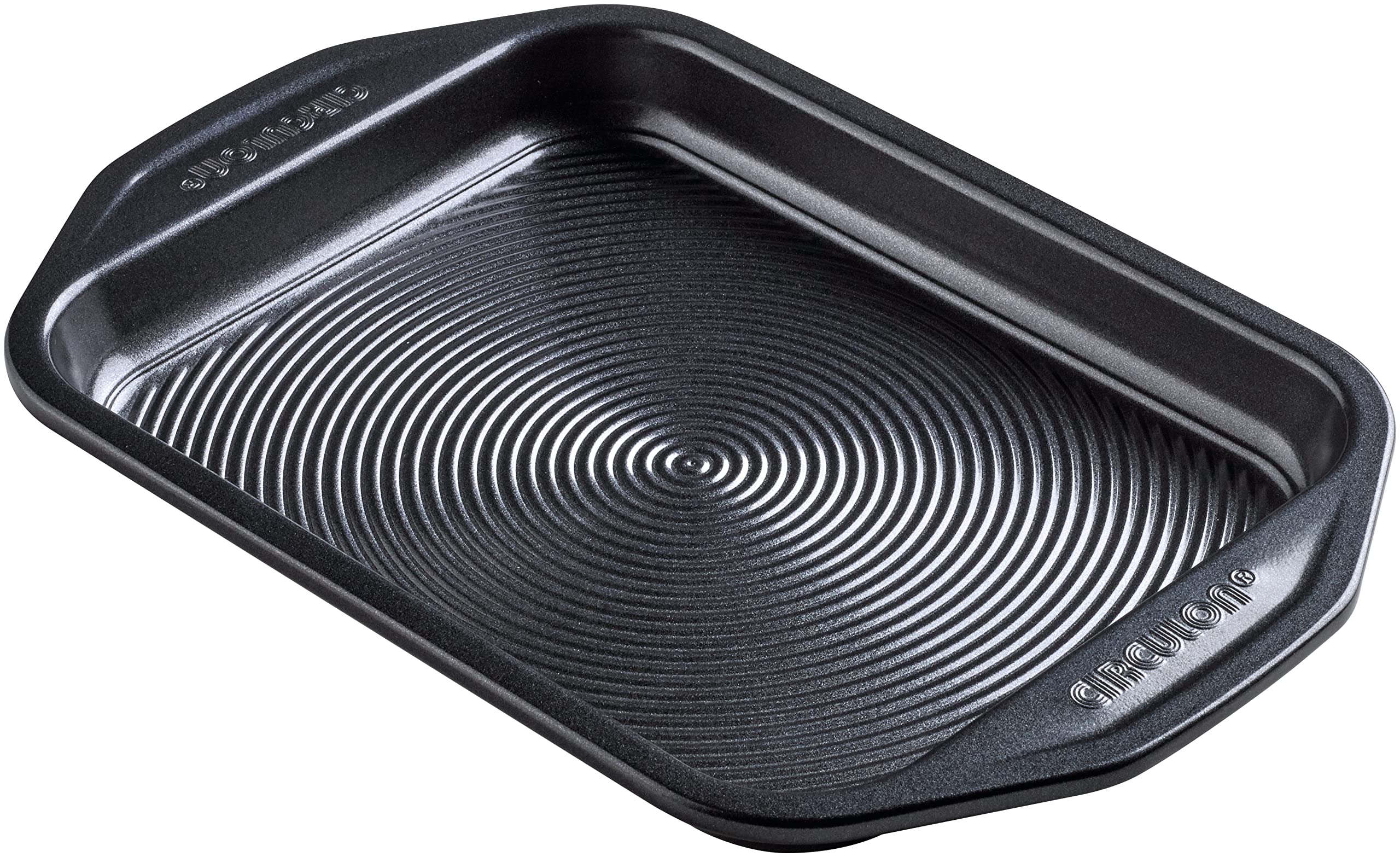 Circulon Ultimum Small Baking Tray Non Stick - Small Oven Tray, Durable Carbon Steel, Freezer & Dishwasher Safe Bakeware, Black, 29.2 x 19.8 x 2.5cm