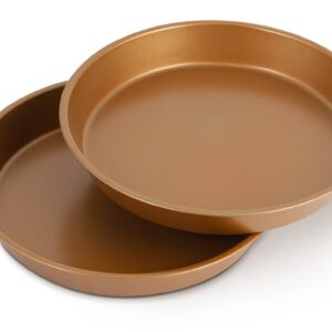 Eternal Living Copper Nonstick Bakeware Set (Cake Pans, Cupcake Tray, & Cookie Sheets, 6 Piece)