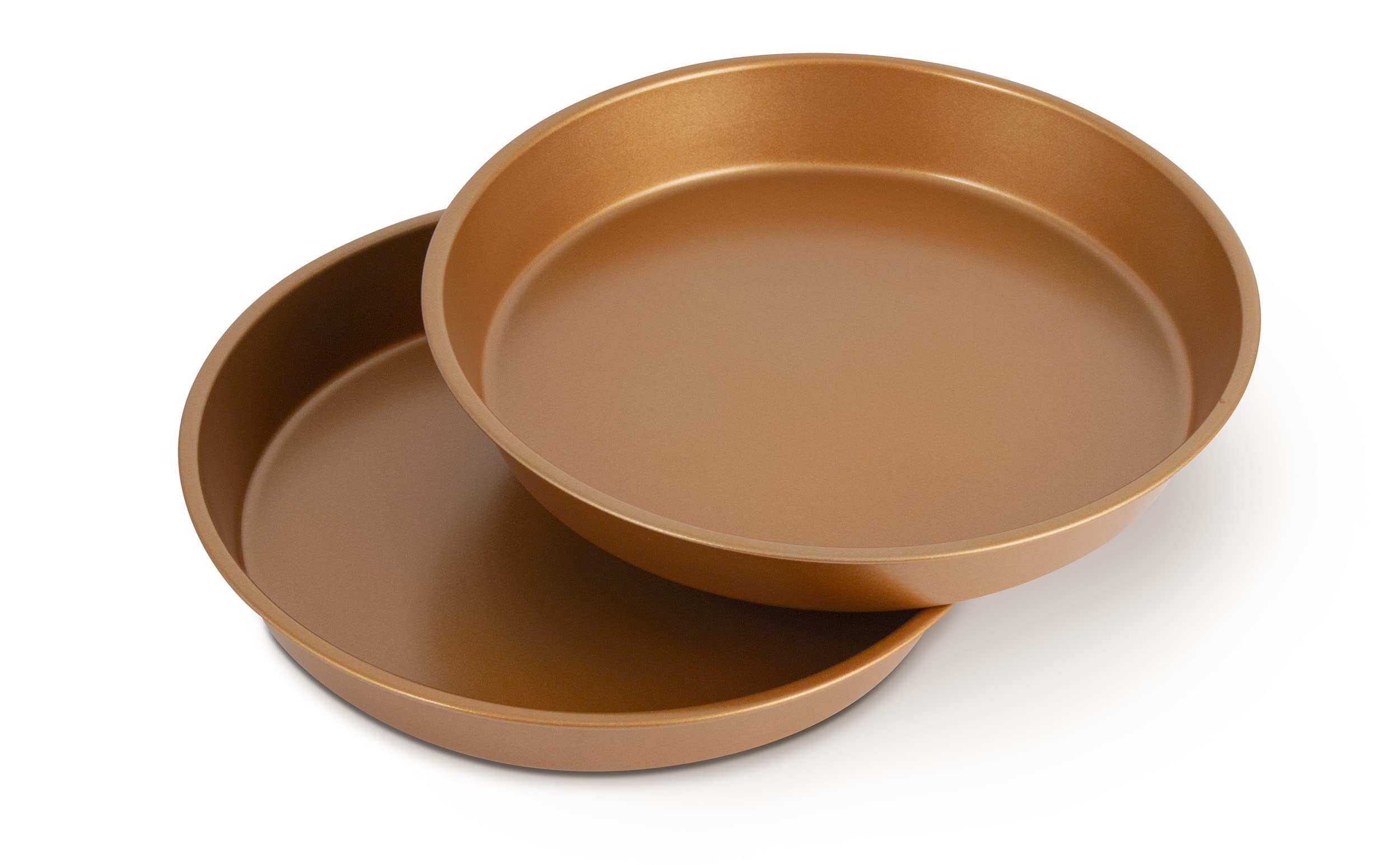 Eternal Living Copper Nonstick Bakeware Set (Cake Pans, Cupcake Tray, & Cookie Sheets, 6 Piece)