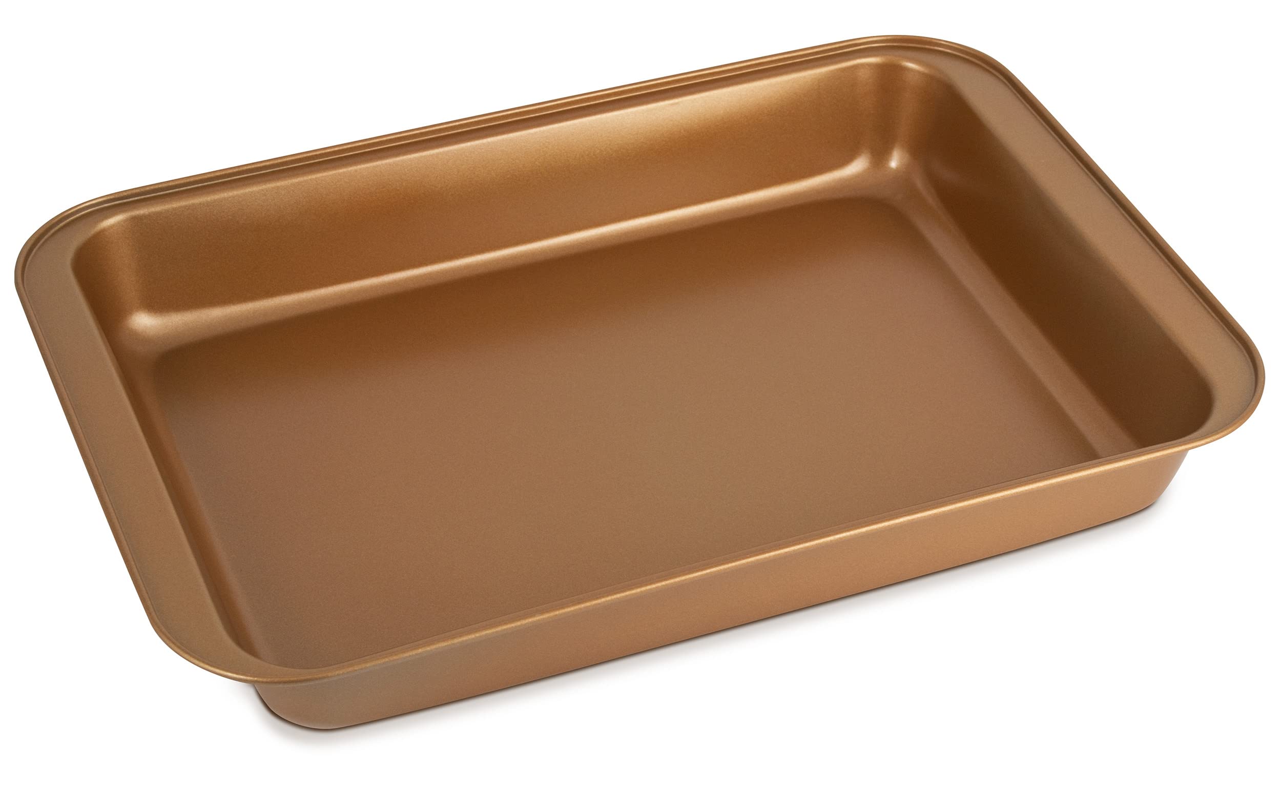 Eternal Living Copper Nonstick Bakeware Set (Cake Pans, Cupcake Tray, & Cookie Sheets, 6 Piece)