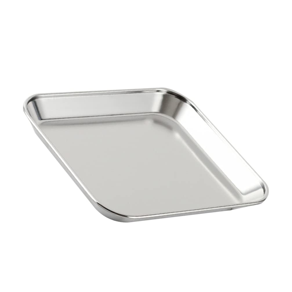 1pc Stainless Steel Dinner Plate Pork Chop Plate BBQ Plate Outdoor Camping Plate Candle Holder Tray BBQ Platter for Kids Stainless Steel Tableware Food Baby Sushi Plate