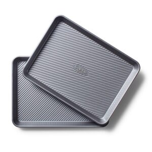 sur la table platinum quarter sheet pan, set of 2, silver