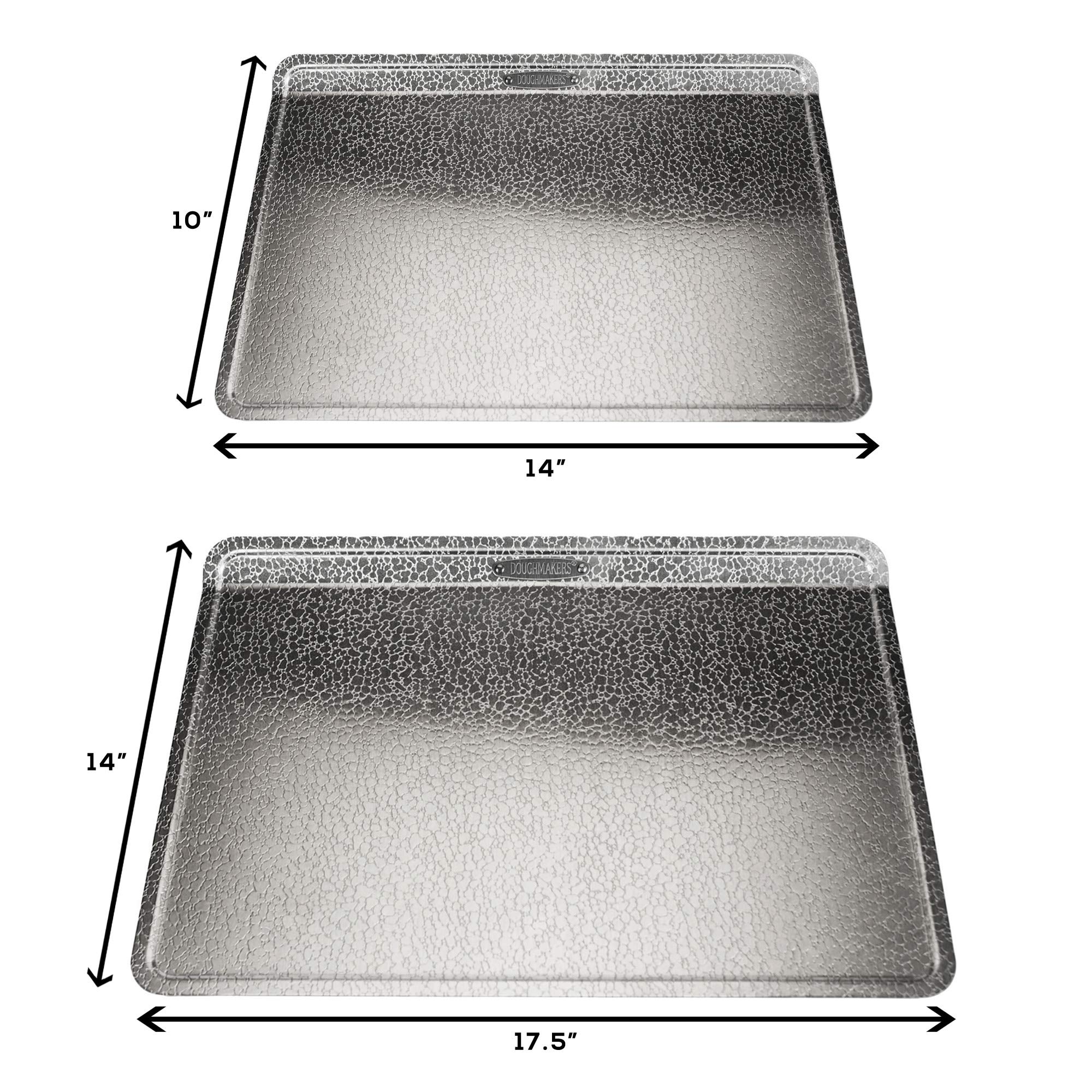 Premium Quality Bakeware, Set of 2 Baking Sheets, 10 x 14-Inch Biscuit and 14 x 17.5-Inch Cookie Sheet