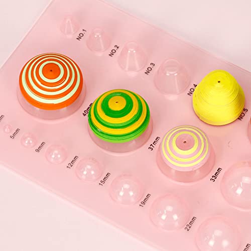 Plastic Paper Quilling Mould 3D Half Ball Domes Crafts Mold