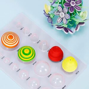 Plastic Paper Quilling Mould 3D Half Ball Domes Crafts Mold