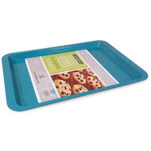 casaware ceramic coated nonstick cookie/jelly roll pan 10x 14 (blue granite)