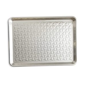 nordic ware heart embossed half sheet, silver