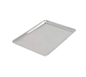 focus foodservice 901500 heavy duty two third size aluminum sheet pan, 18 gauge aluminum, 15" x 21" x 1"