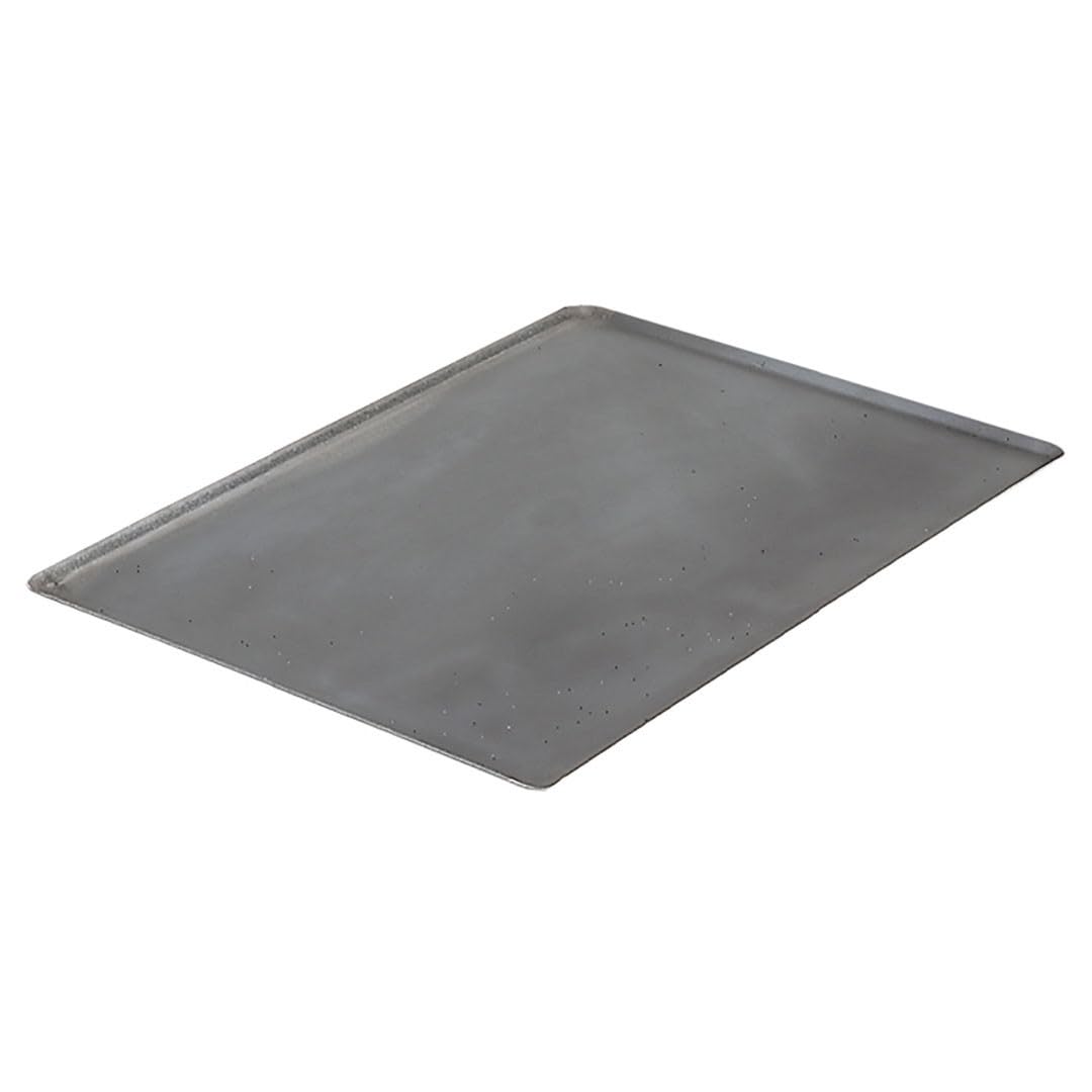 De Buyer 5363.40 – Steel Sheet pincés Edges – Black Rectangular Plate – 40 x 30 cm