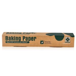 rcoovers cooking paper parchment paper roll (unbleached 75ft) non-stick baking paper roll perfectly useful and comfortable for baking cookies izzas and microwave ovens size: 12in x 75ft