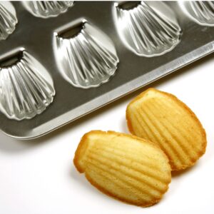 Norpro Tin Madeleine Sheet, 1-Pack, Silver