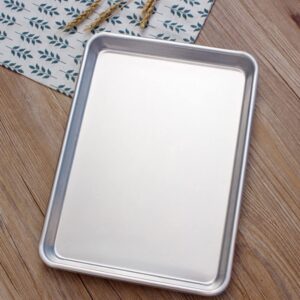 Luxshiny Metal Baking Tray Chef Oven Cake Tray Dessert Bakery Pan Broiling Pan for Oven Kitchen Oven Pan Cake Baking Dish Broiler Pan for Oven Cookie Baking Pan Accessories Bakeware