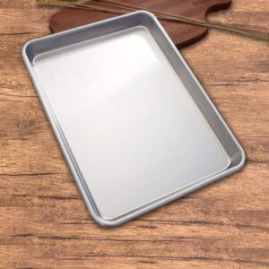 Luxshiny Metal Baking Tray Chef Oven Cake Tray Dessert Bakery Pan Broiling Pan for Oven Kitchen Oven Pan Cake Baking Dish Broiler Pan for Oven Cookie Baking Pan Accessories Bakeware