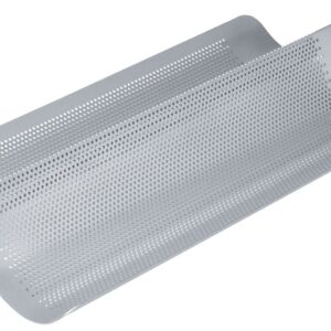 KitchenCraft Chicago Metallic Commercial II Aluminium Non-Stick Perforated French Bread Baking Tin, 41 x 20.5 x 6.5 cm (16" x 8" x 2.5")