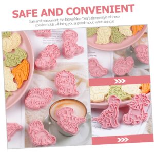 Holibanna 8pcs Biscuit Mold Cookie Stamp Heart Shape Cookie Cutter Valentine Cookie Cutters Sandwich Valentines Day Baking Supplies Valentines Baking Supplies Cartoon Child Plastic Slicer