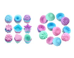 to encounter 60 pack silicone cupcake baking cups