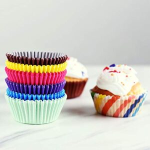 Tosnail 1000 Pack Paper Baking Cups Cupcake Liners Muffin Liner - Assorted 10 Styles