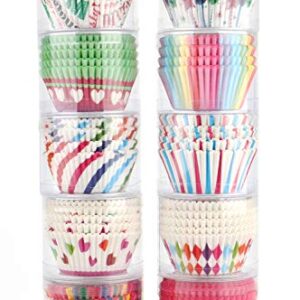 Tosnail 1000 Pack Paper Baking Cups Cupcake Liners Muffin Liner - Assorted 10 Styles