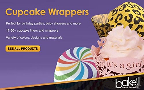 Bakell - 25 PC Set of Cow Animal Print Cupcake Liners - Baking, Caking and Craft Tools from Bakell