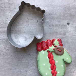 LILIAO Winter Holiday Christmas Cookie Cutter Set - 4 Piece - Ugly Sweater, Stocking, Hat and Mitten Fondant Biscuit Cutters - Stainless Steel