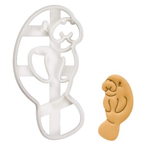 cute manatee cookie cutter, 1 piece - bakerlogy